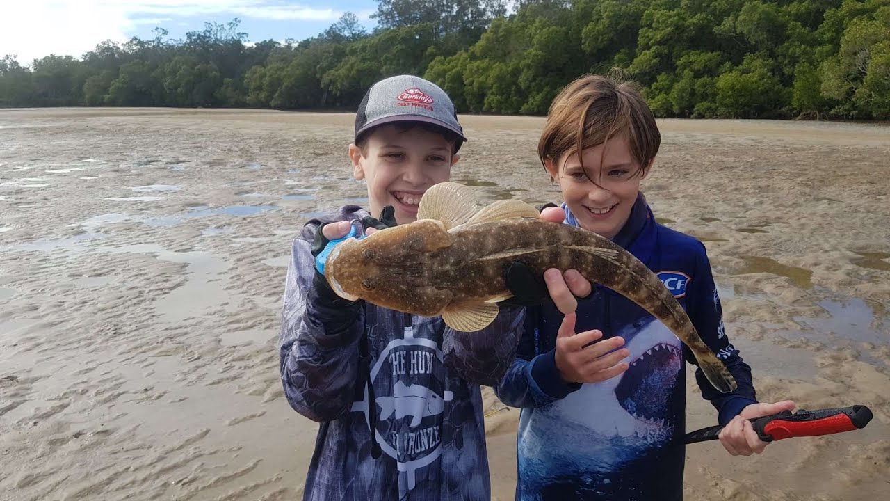 Flathead catch n cook (fish nuggets) - YouTube