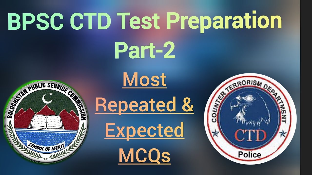 CTD Corporal Test Preparation, From Past Papers - YouTube