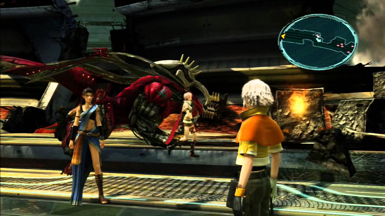 Final Fantasy XIII - Proto-behemoth's silly animation - YouTube