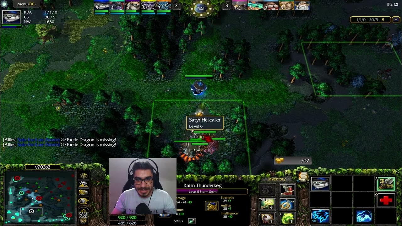 Dota 1 GamePlay storm spirit mid lane گیم پلی استورم اسپریت - YouTube