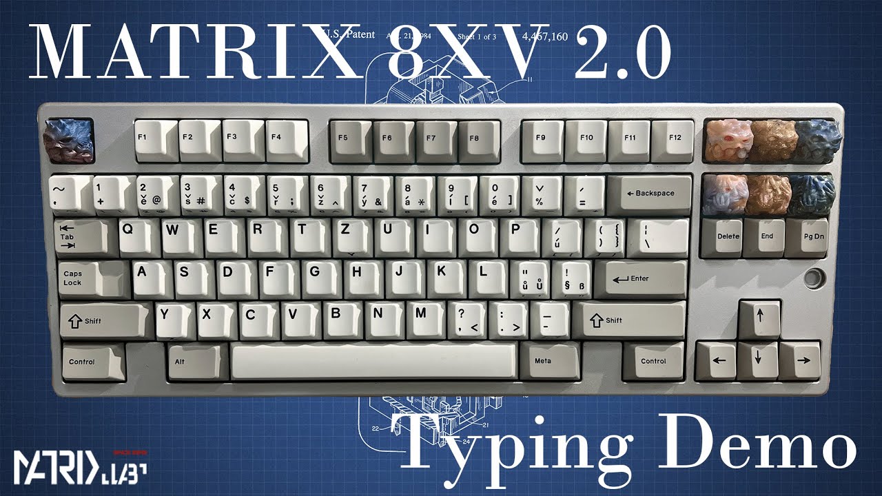Matrix 8XV 2.0 OG Typing Test | ASMR - YouTube