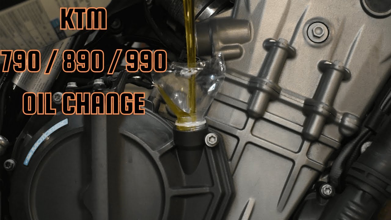 KTM 790 890 990 Oil Change - YouTube