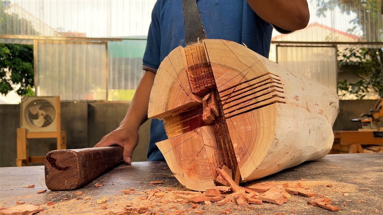 Incredible Craftsmanship: Building a Large Curved Hardwood Piece! 🪚🌟 # ...