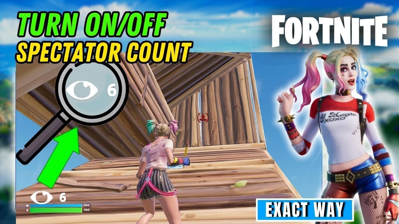 How To Turn ON/OFF Spectator Count in Fortnite? - YouTube
