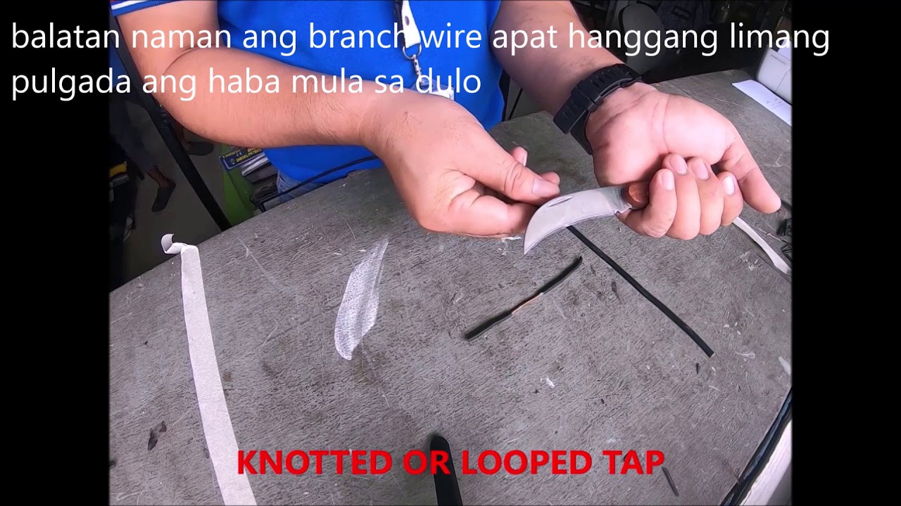 Knotted or looped tap Tutorial - YouTube