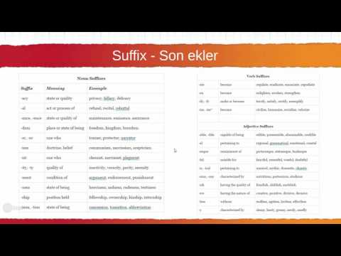 213 Suffix-Son Ekler