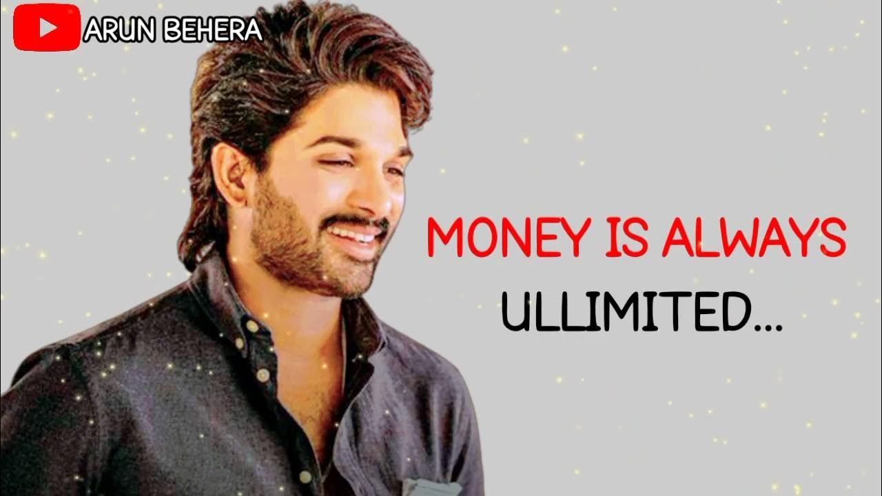 Money💰 ALLU ARJUN FAMOUS DIALOGUE || MONEY STATUS || SHOUTH MOVIE DIALOGUE #ARUNBEHERA - YouTube