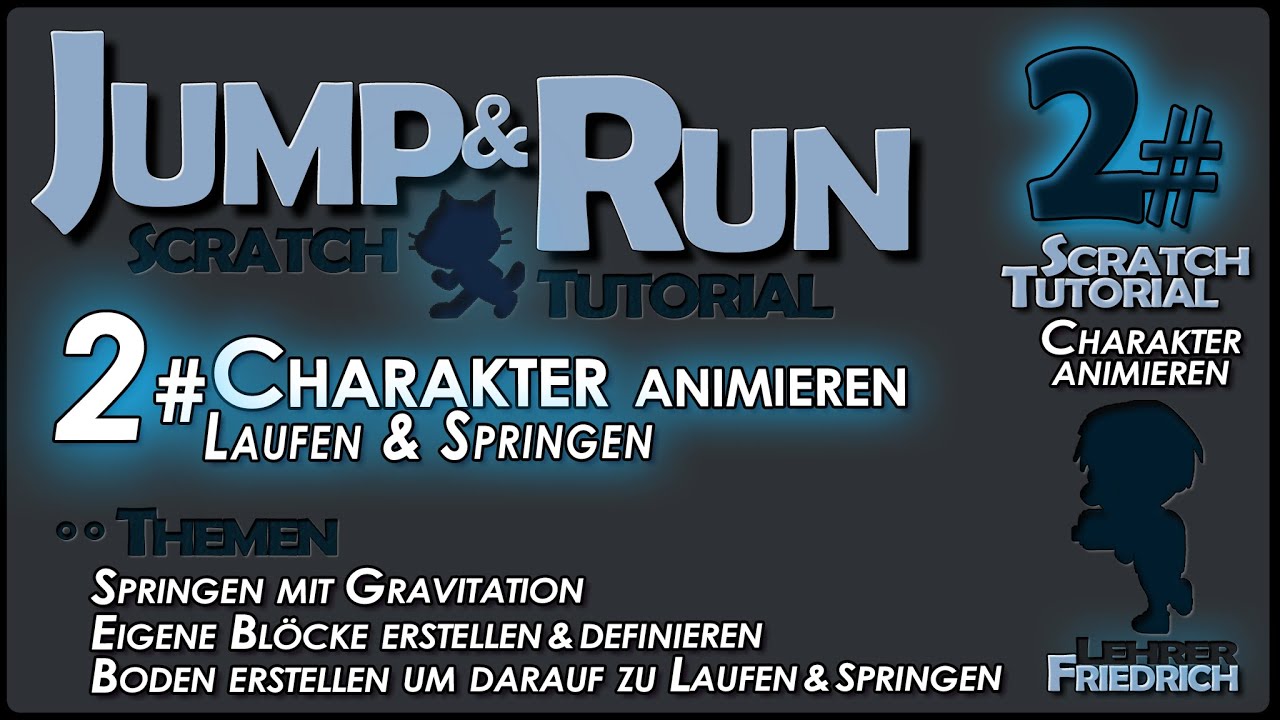 ° Scratch Tutorial °Charakter animieren 2° Rechts & Links laufen ...