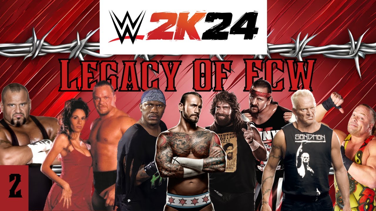 WWE 2K24 ECW Legacy Universe Episode 2: Angle vs Hansen - YouTube