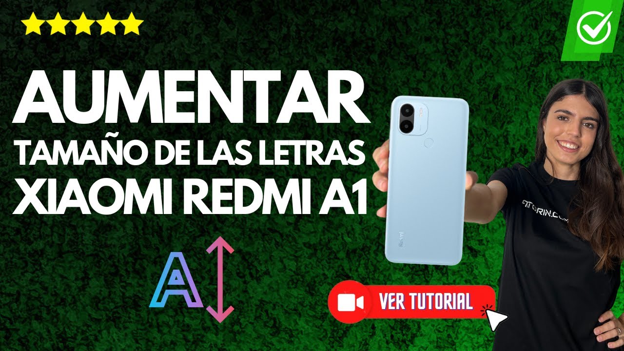 Cómo AUMENTAR el TAMAÑO de las LETRAS en el Xiaomi Redmi A1 | 📲 Mejora ...