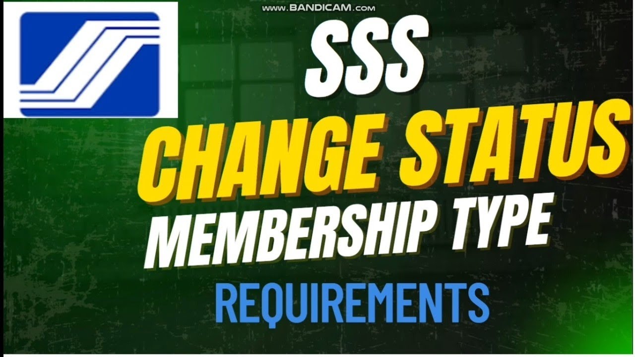 Paano magpalit ng membership status sa SSS? - YouTube