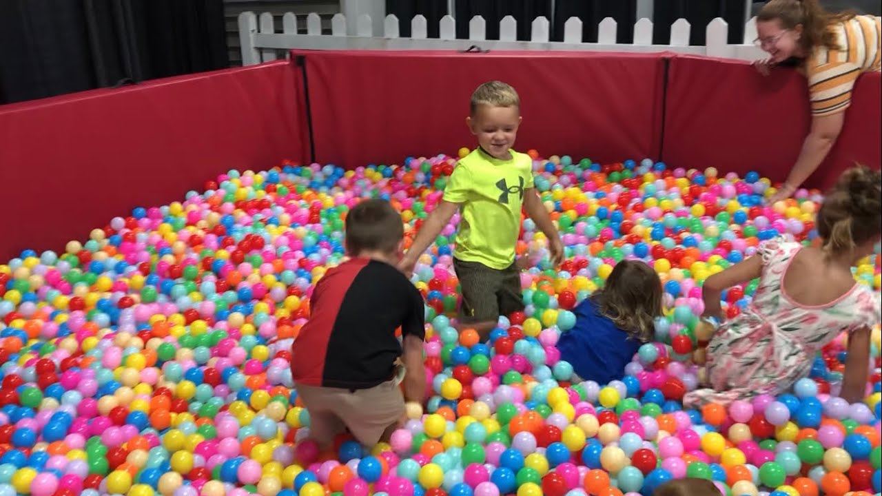 Playing In the ball pit at the Indiana State Fair - YouTube