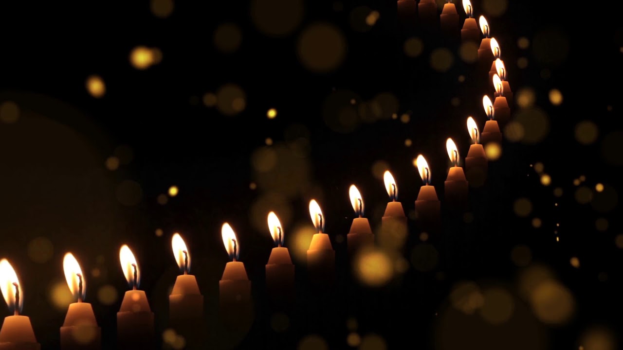 Arka plan mum alevi (Candle flame being background) - YouTube