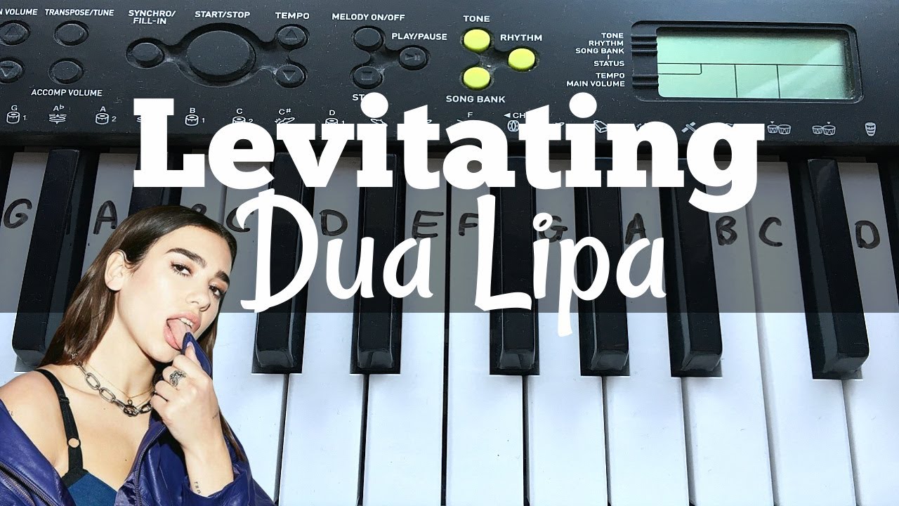 Levitating - Dua Lipa | Easy Keyboard Tutorial With Notes - YouTube
