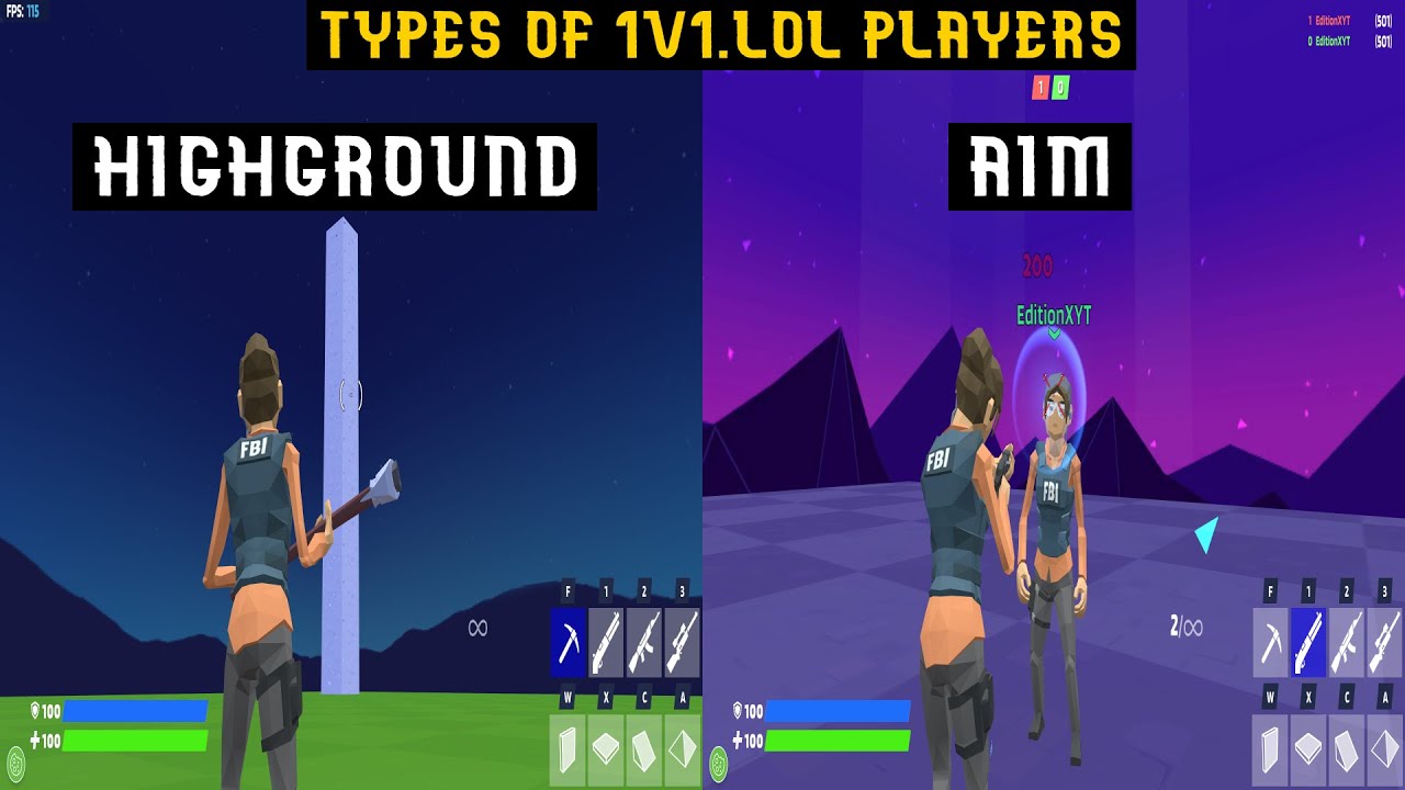 TYPES of 1v1 lol Players | 1v1.LOL - YouTube