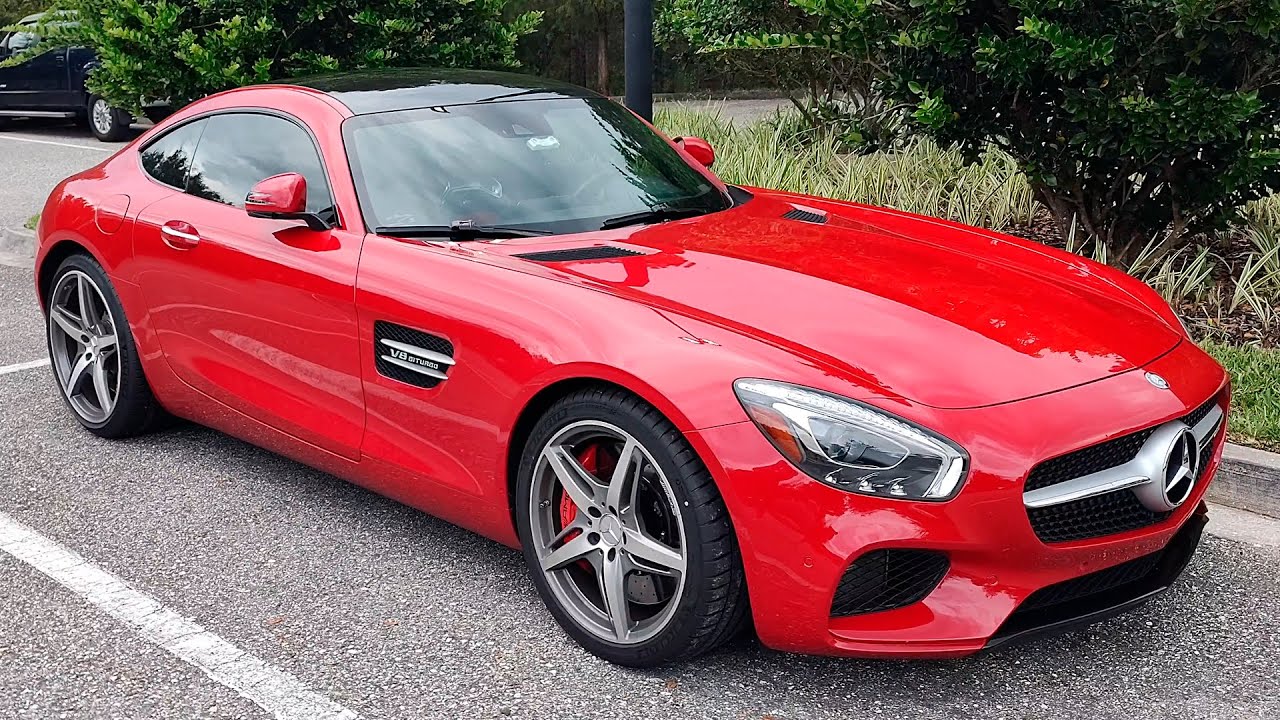 MERCEDES-BENZ AMG GT S. Red lightning appeared on the roads of The USA ...