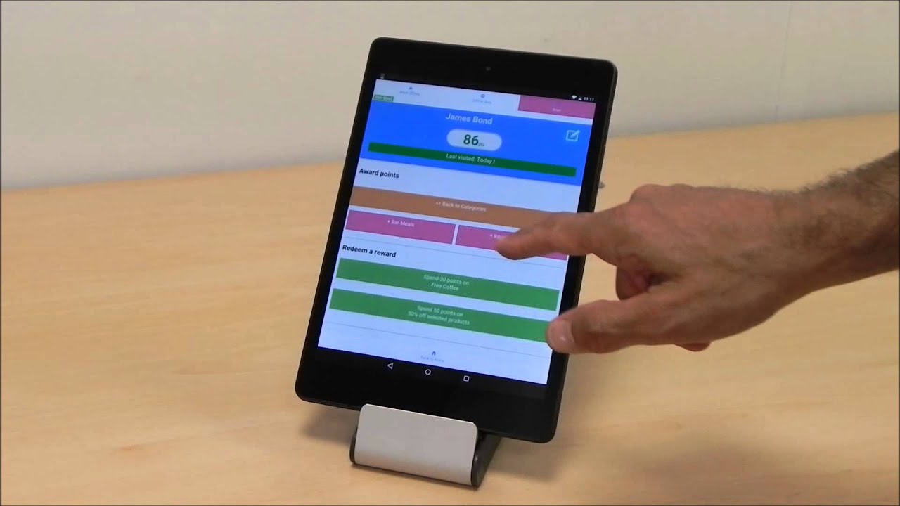 Scanning a Loyalty Card with GainLoyalty - YouTube