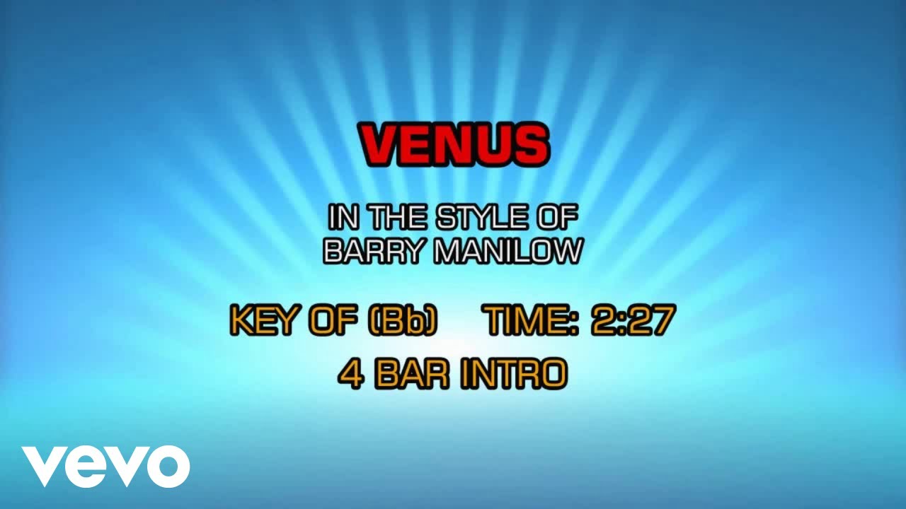 Barry Manilow - Venus (Karaoke) - YouTube
