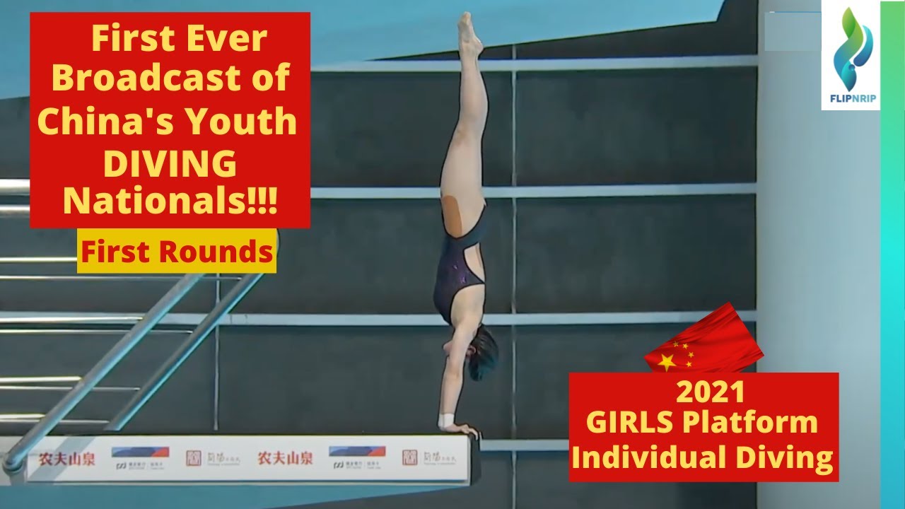 2021 China Youth Diving Nationals - Girls Platform Diving competition ...