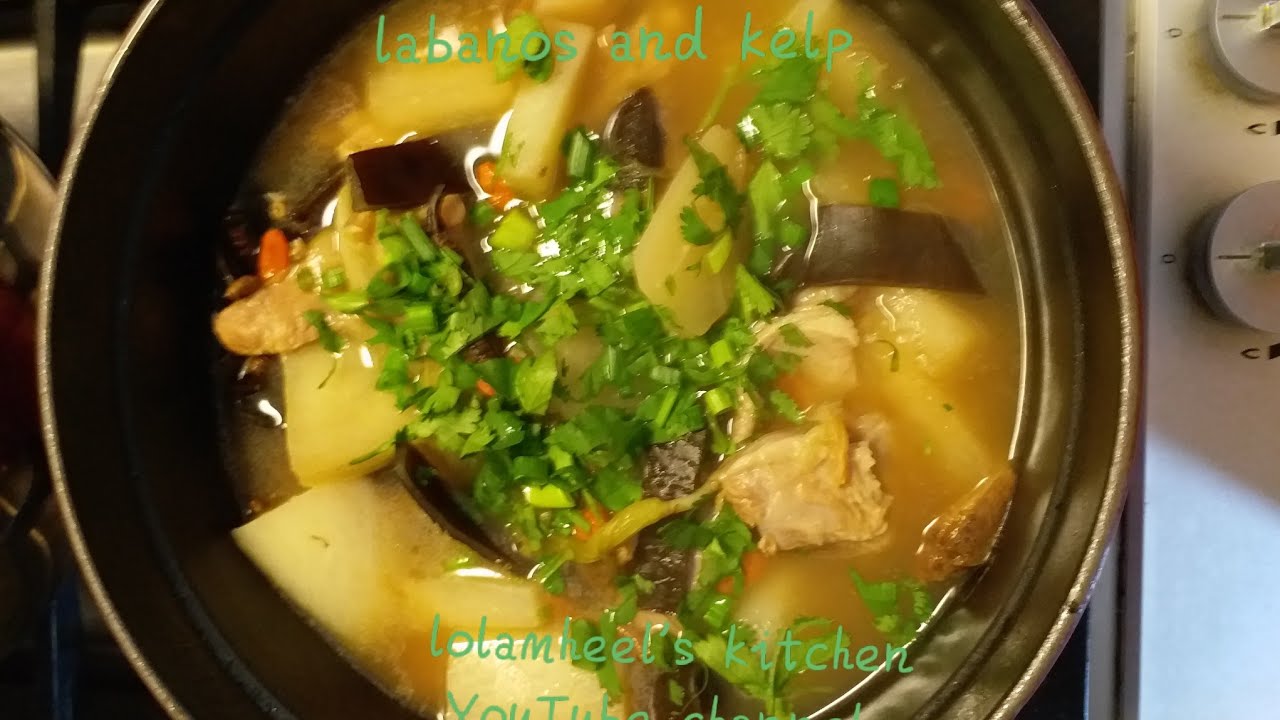 Soft bones pork ribs with white turnips and kelp soup - YouTube