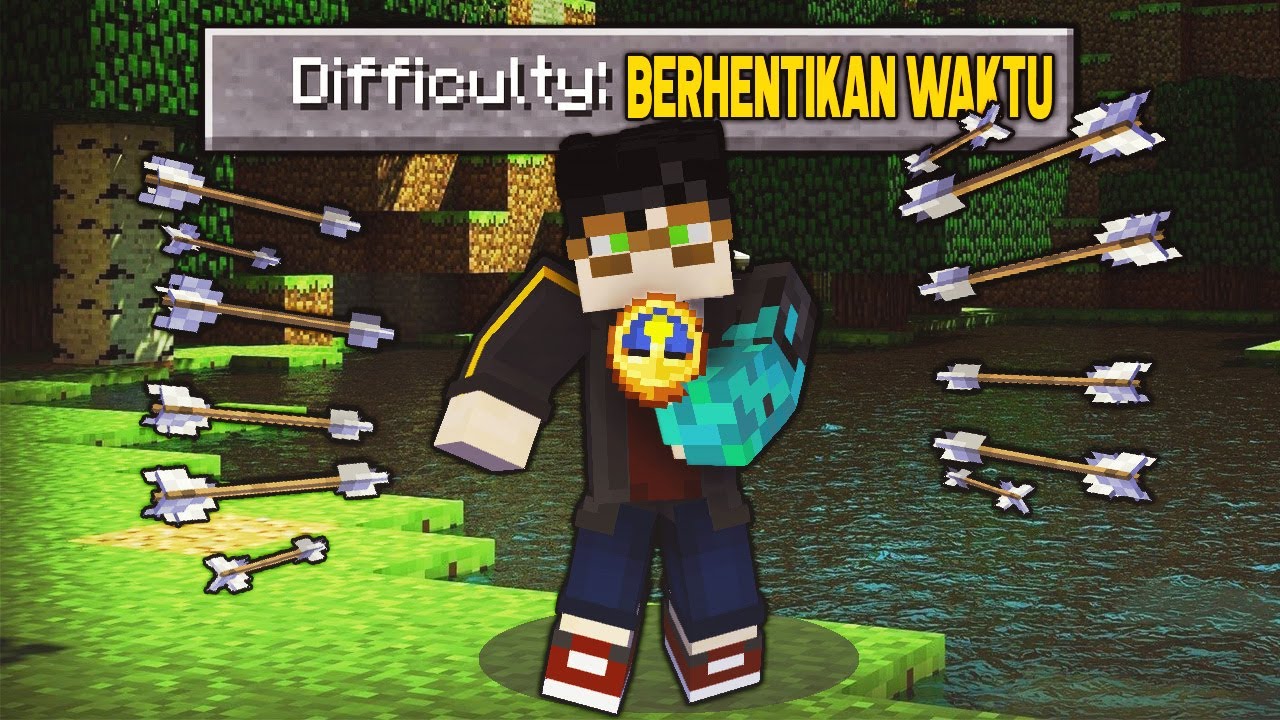 TAMATIN MINECRAFT Tapi AKU BISA BERHENTIIN WAKTU DENGAN JAM INI!! - YouTube