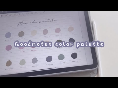 [ASMR]Goodnotes Color Palette|Aesthetic|Morandi Pastels|Color Hex Code ...