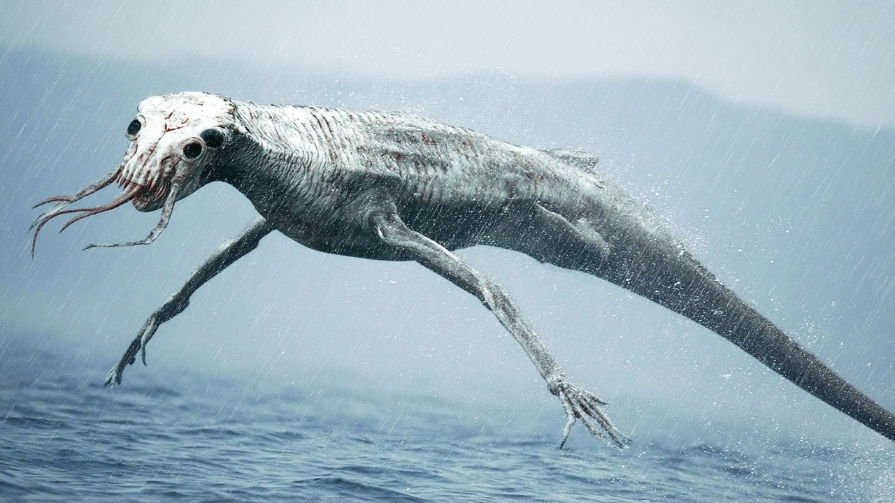 REAL Creatures Filmed Emerging From the Ocean During Storms - YouTube