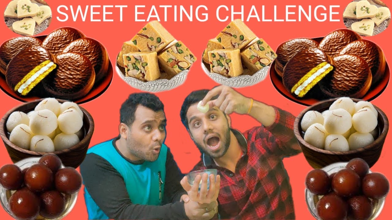 SWEETS EATING CHALLENGE/MITHAI EATING CHALLENGE/FESTIVAL CHALLENGE/FOOD ...