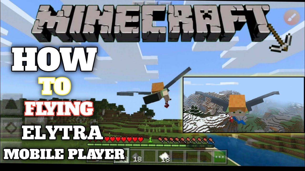 How to fly Elytra in mobile phone|| Elytra ko kaya udey Hindi - YouTube