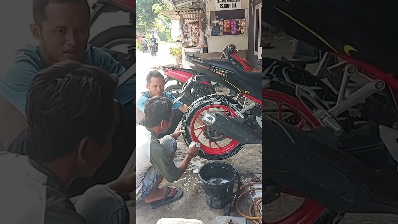 akibat paku pda ber serakn di jln ahirnya begi nih..#vidio shorts# - YouTube