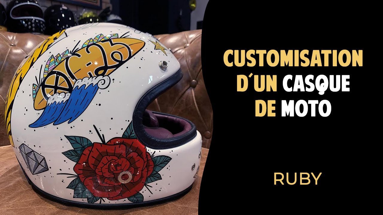 Customisation d'un casque de moto Ruby - YouTube
