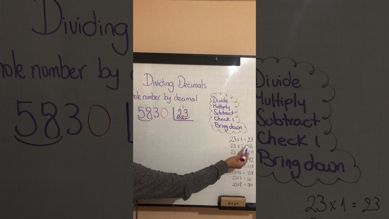 Whole number by decimal - YouTube