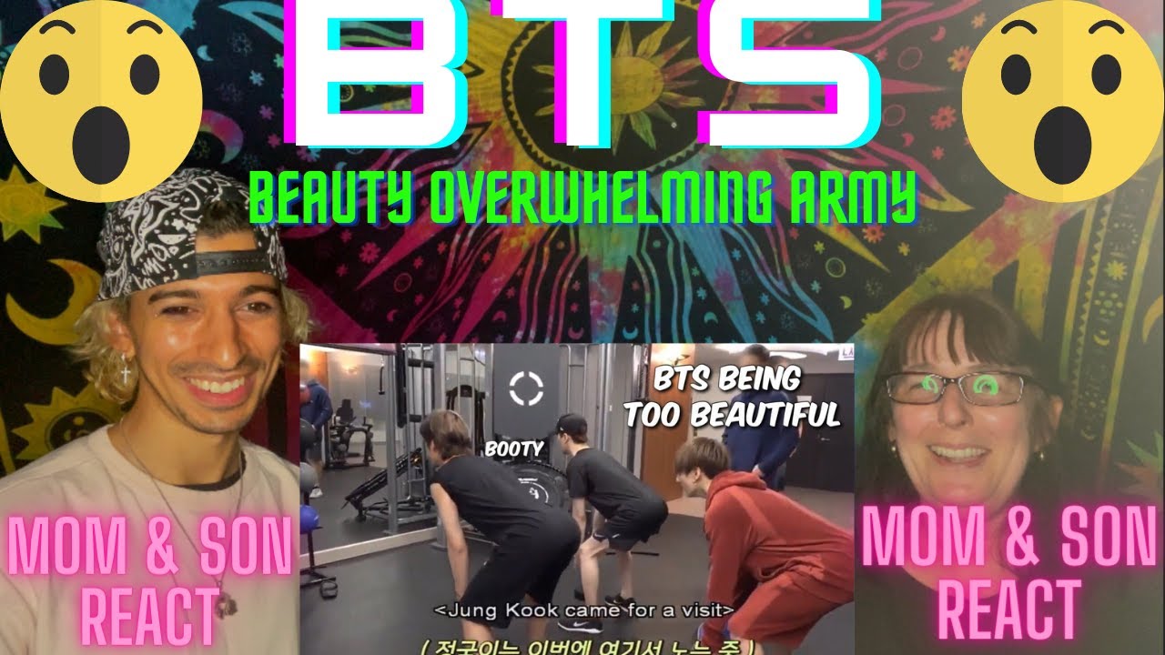 TIMES WHEN BTS BEAUTY OVERWHELMED ARMY | REACTION | MOM & SON REACTION ...