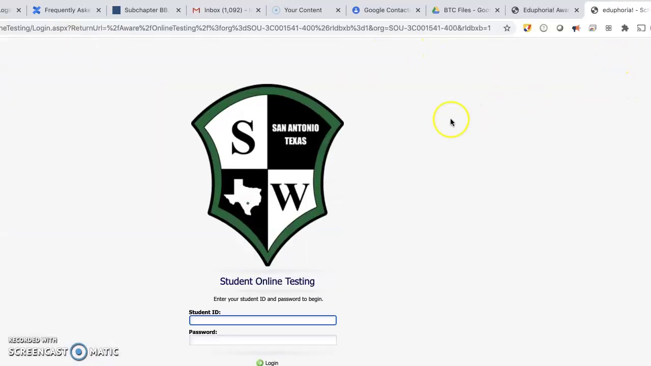 Starting Online Tests in AWARE - YouTube