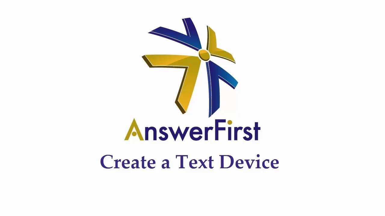 How to create a text device - YouTube