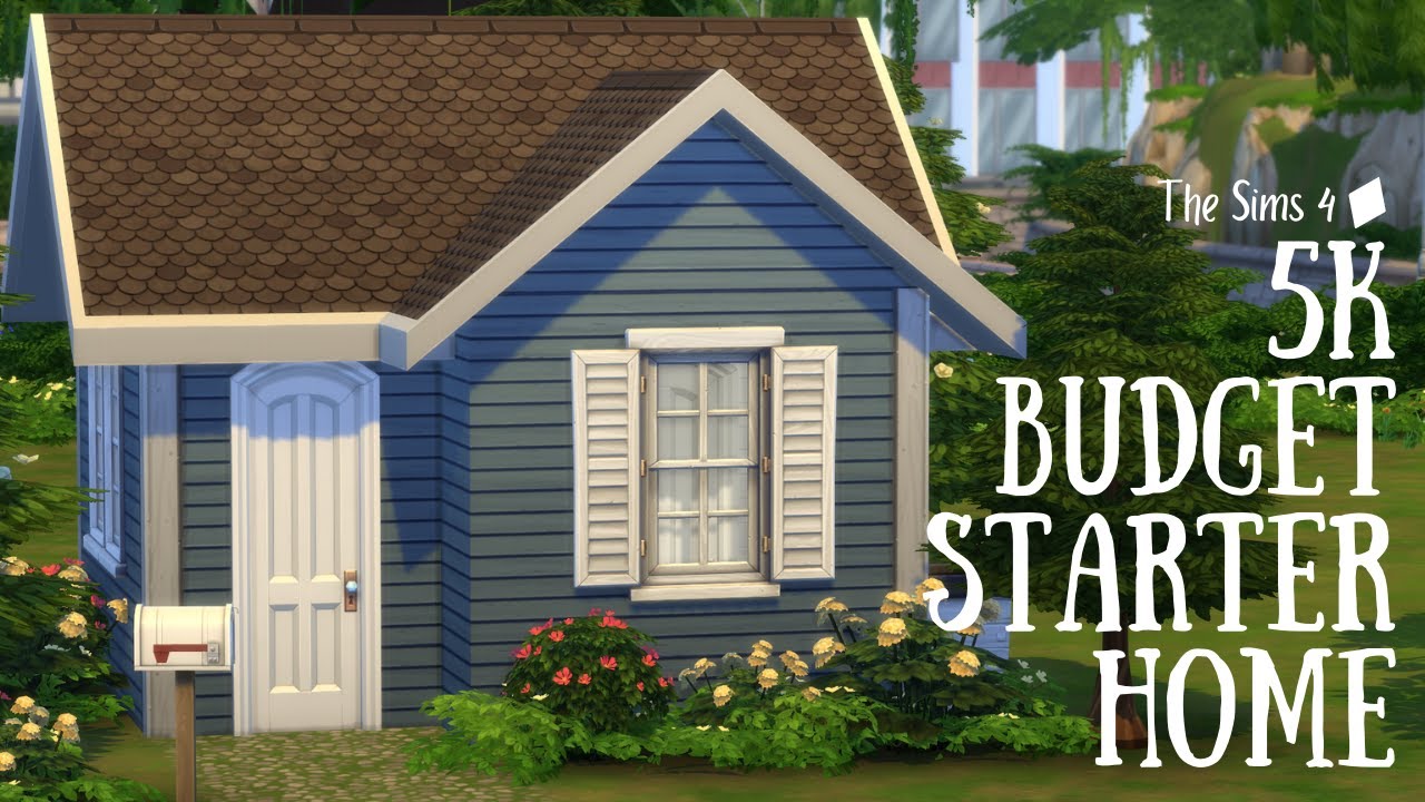 5K Budget Starter Home | The Sims 4 Speed Build | - YouTube