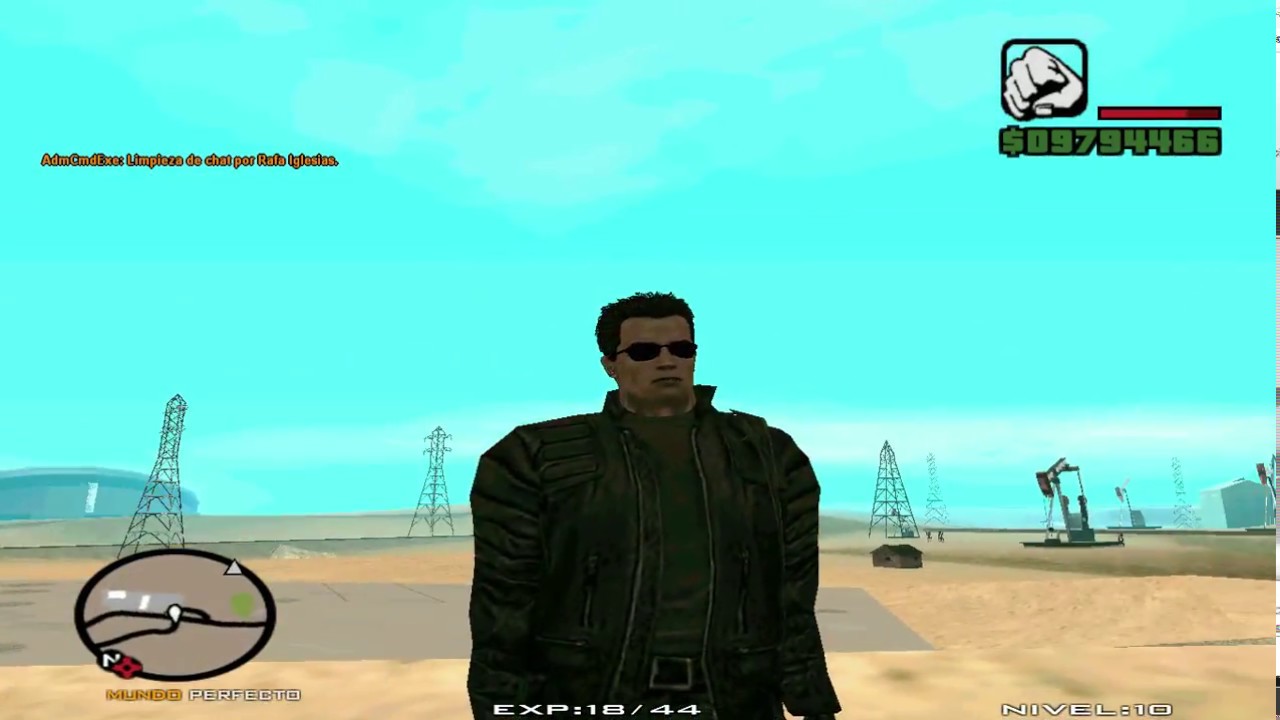 Gta San Andreas skin Terminator - YouTube