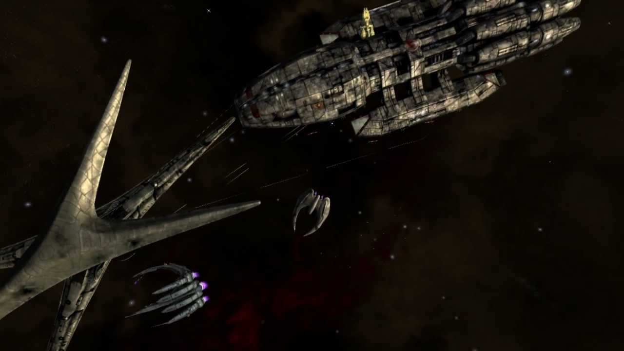 BSGO - Pegasus vs Basestar - YouTube