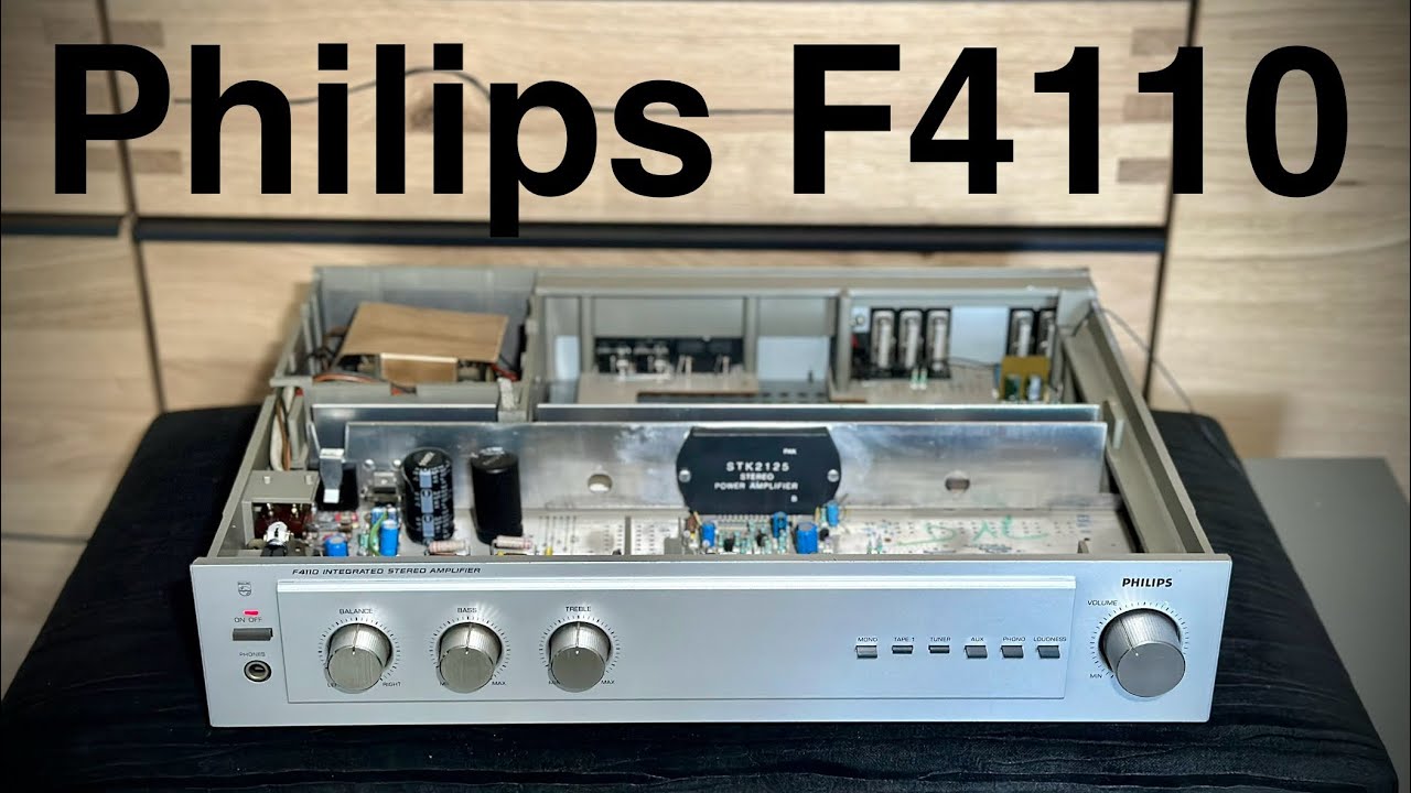 Philips F4110 integrated stereo Amplifier - YouTube