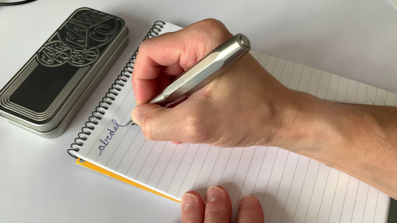 Copy Book Handwriting with Kaweco Steel Sport - YouTube