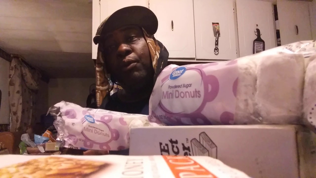 Wal-Mart mini powdered donuts review - YouTube