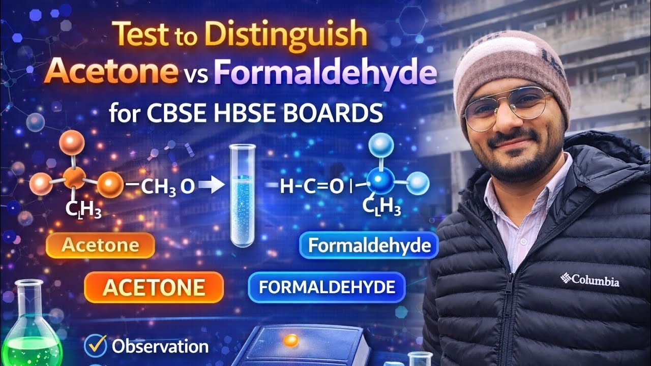 Test to distinguish acetone from formaldehyde ? - YouTube