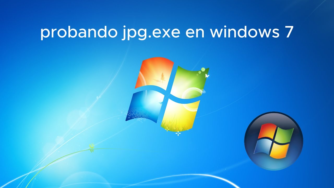 probando jpg.exe en windows 7 - YouTube