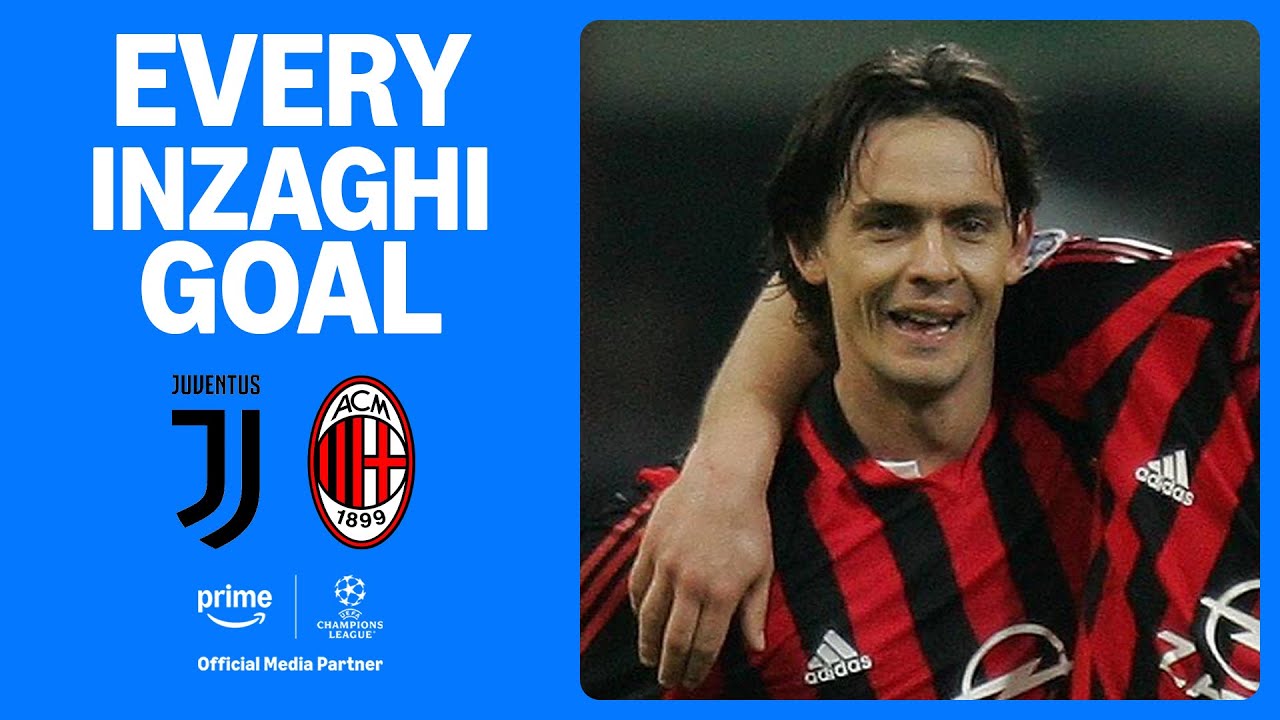 EVERY Filippo Inzaghi goal in the UEFA Champions League 🇮🇹 - YouTube