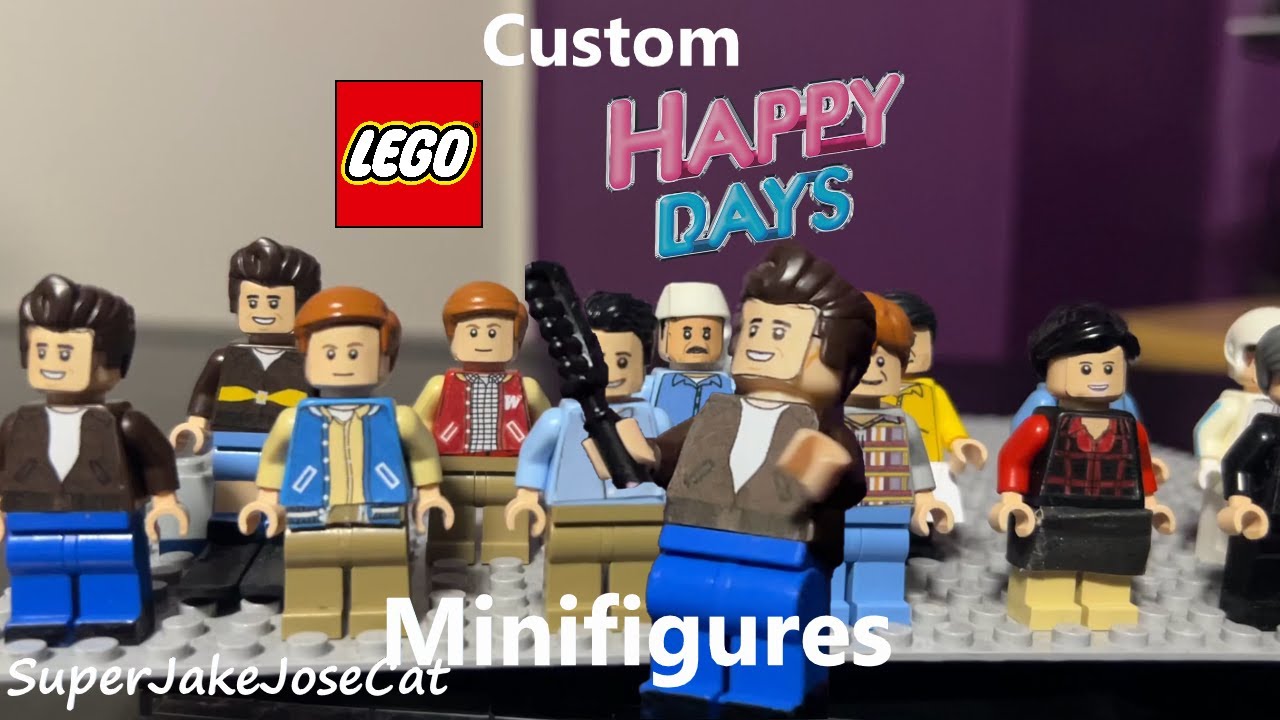 Lego Happy Days Custom Minifigures - YouTube
