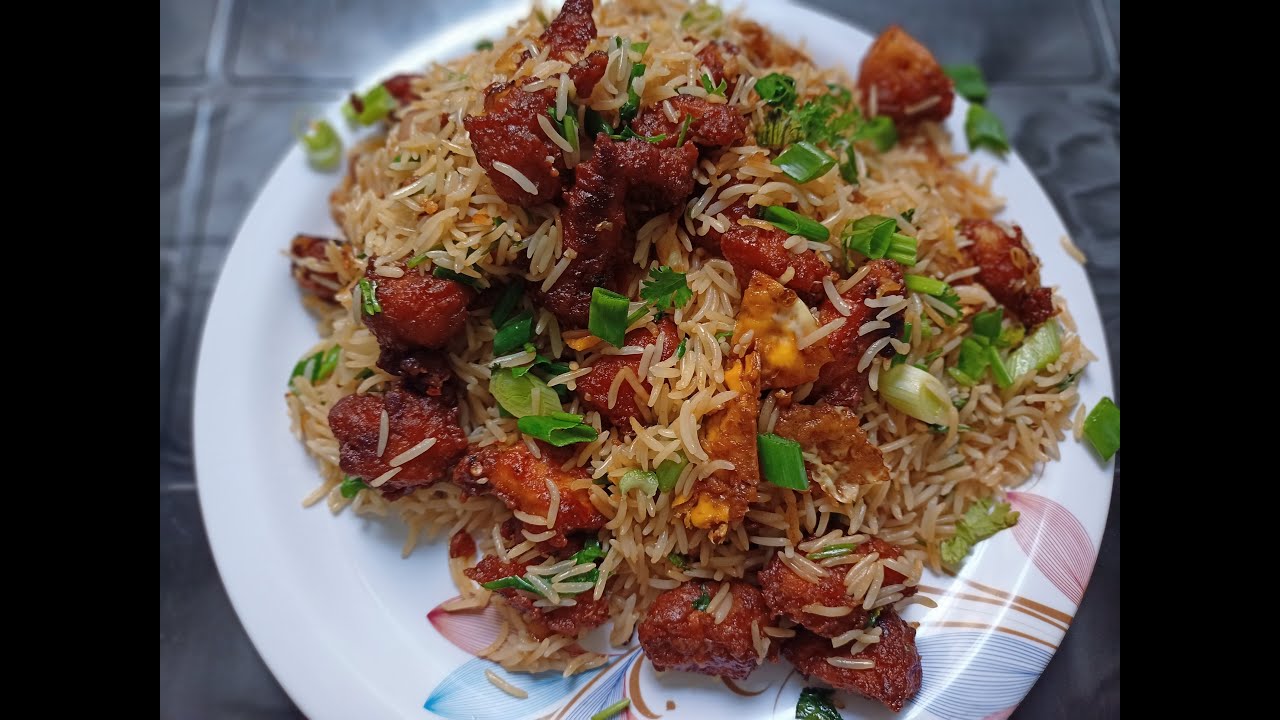 Chicken 65 Fried Rice | how to make chicken 65 fried rice at home ...