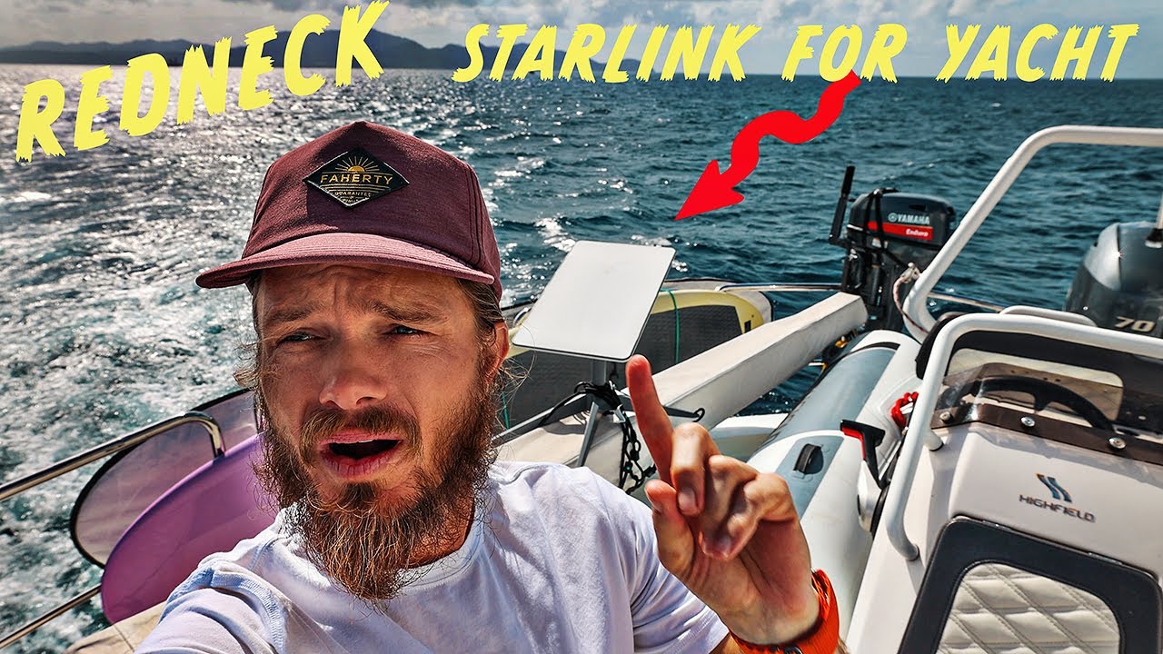 24 HOURS UNDERWAY. Redneck Starlink set up for a yacht! #204 - YouTube
