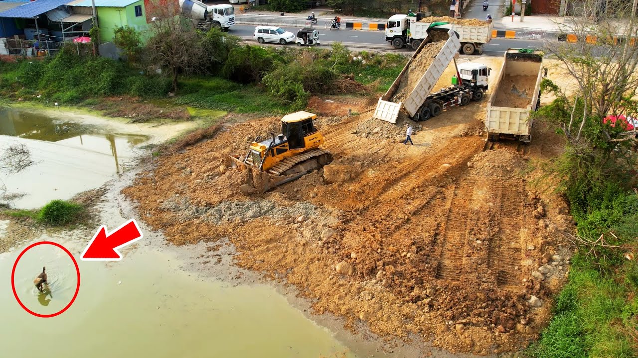 Part 2| New Action Excellent Video,The trucks is smart as the bulldozer ...