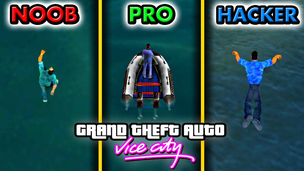 NOOB vs PRO vs HACKER - GTA VICE CITY 🌴 - YouTube