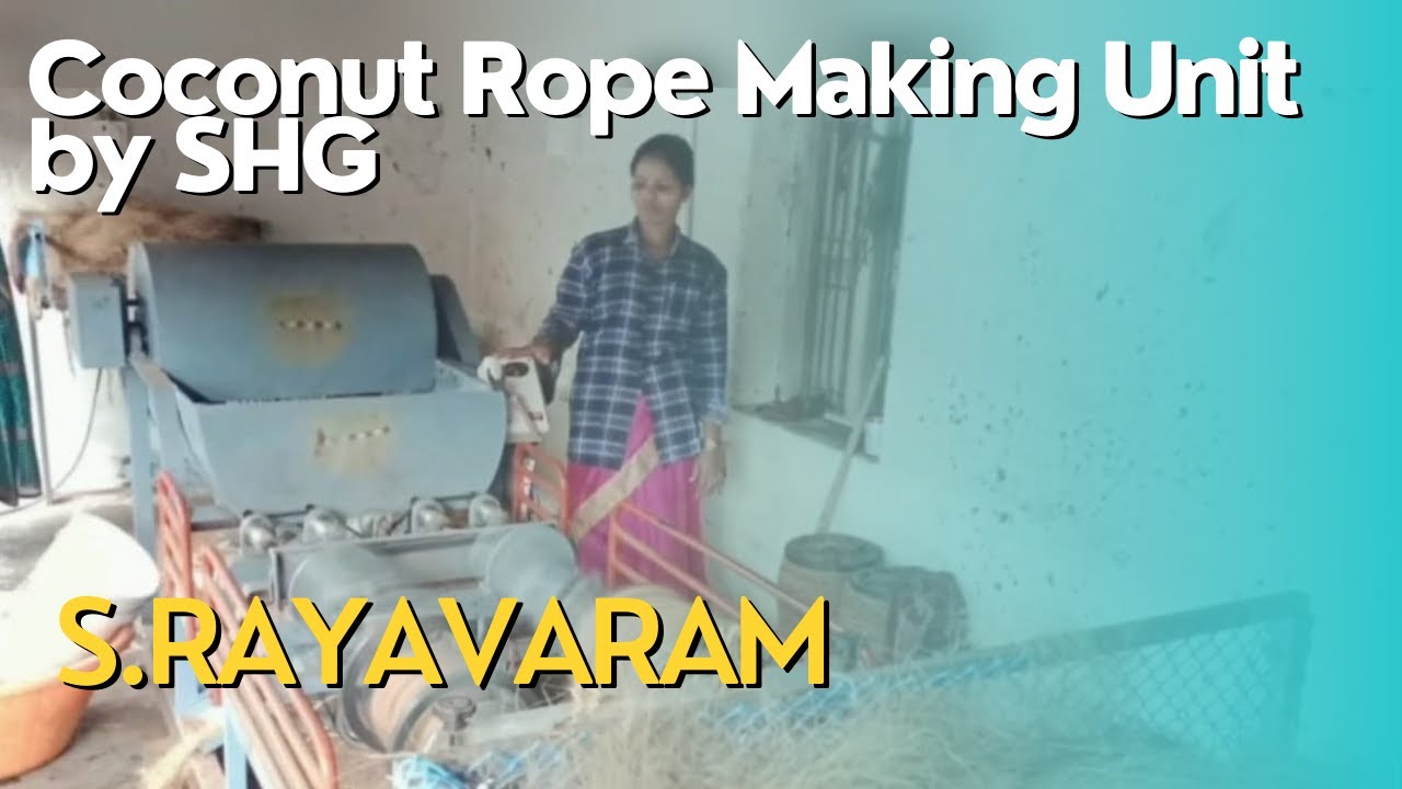 Coconut Rope making unit by SHG - YouTube